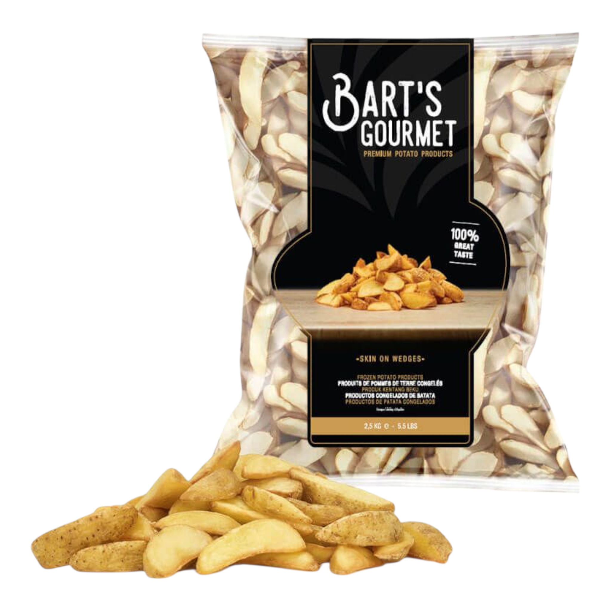 Papas Prefritas Rústicas en Gajo Barts Gourmet 2.5KG - COMERCIAL DE ...